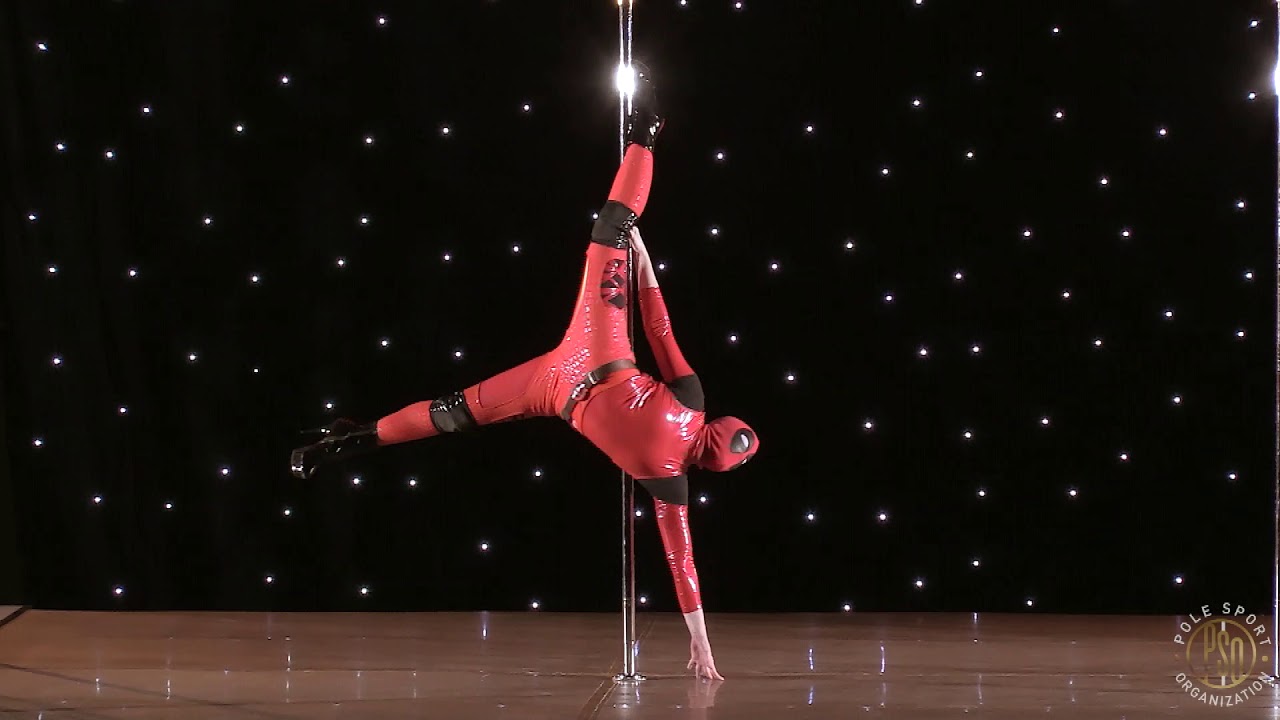 Deadpool pole dance routine